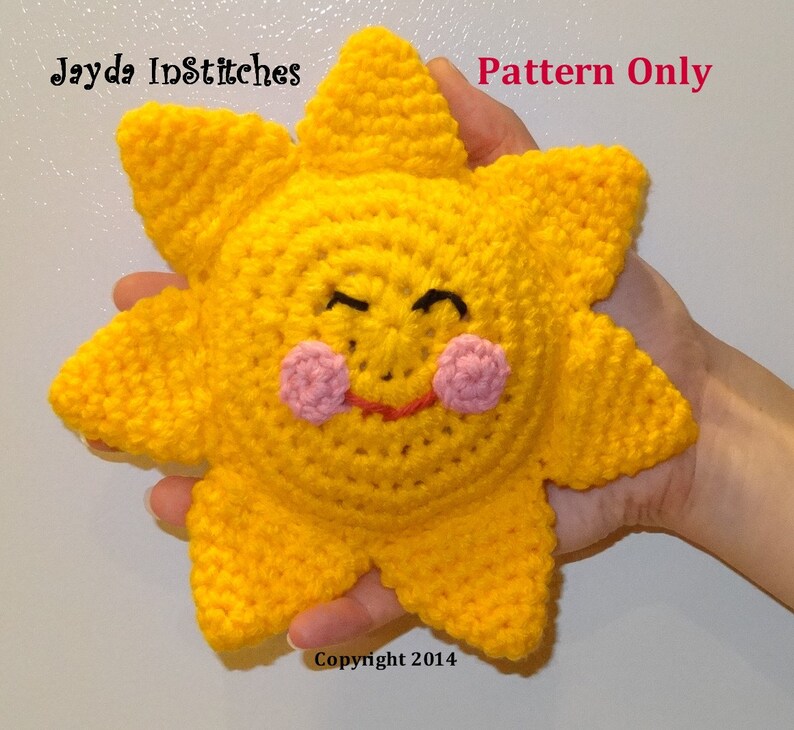 Jayda Institches Sunshine Crochet PATTERN PDF Celestial Toy - Etsy UK
