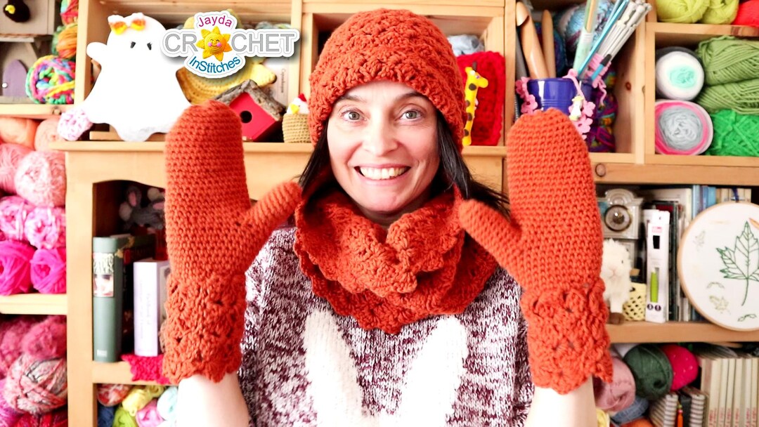PATTERN BUNDLE (pdf) Pumpkin Spice Crochet Hat, Cowl or Scarf, Mittens ...