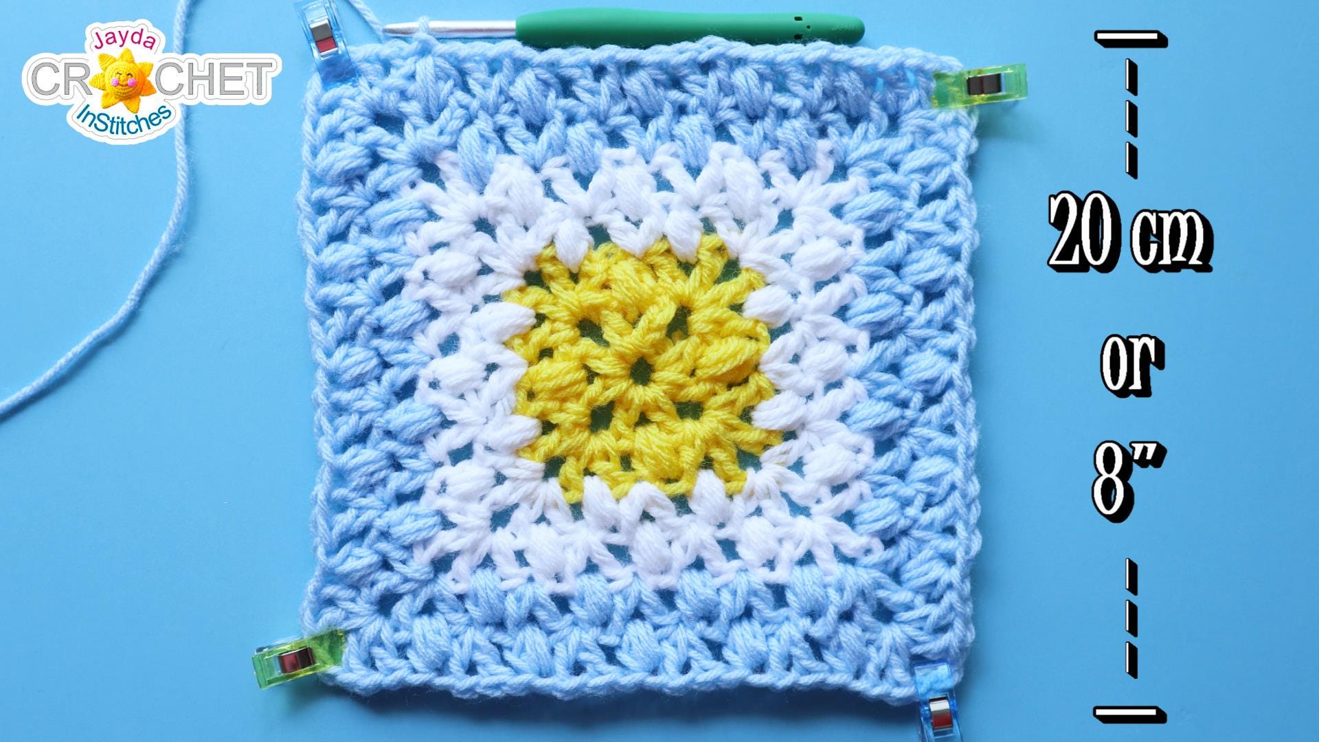 Bean Garden 8" Granny Square Crochet PATTERN PDF - December - Granny's ...
