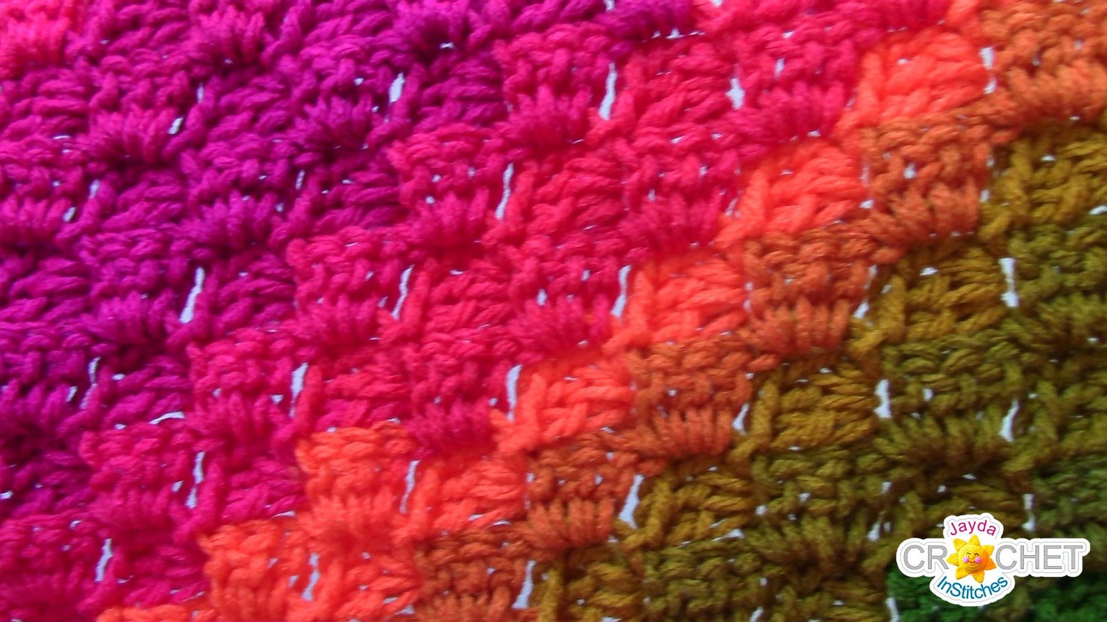 Corner to Corner Scarf (C2C) Crochet PATTERN PDF - One Skein Project ...