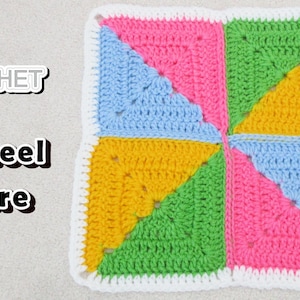 Pinwheel Square Crochet PATTERN PDF - Patchwork Quilt-style Calendar ...