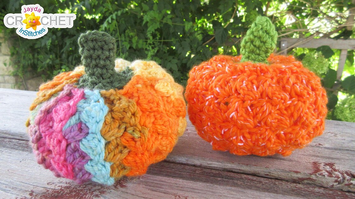 Stuffed Pumpkin Crochet PATTERN PDF Falling Leaves Stitch - Etsy
