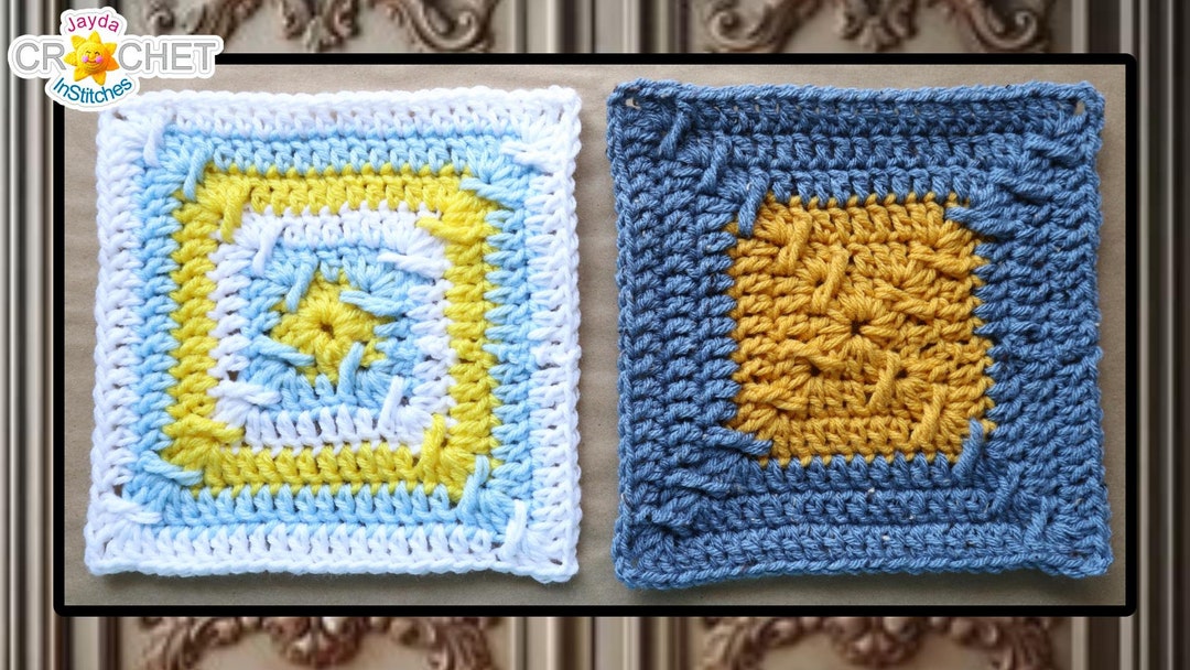 Whirling 8" Granny Square Crochet PATTERN PDF - October - Granny's ...