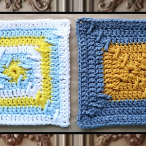 Whirling 8" Granny Square Crochet PATTERN PDF - October - Granny's ...