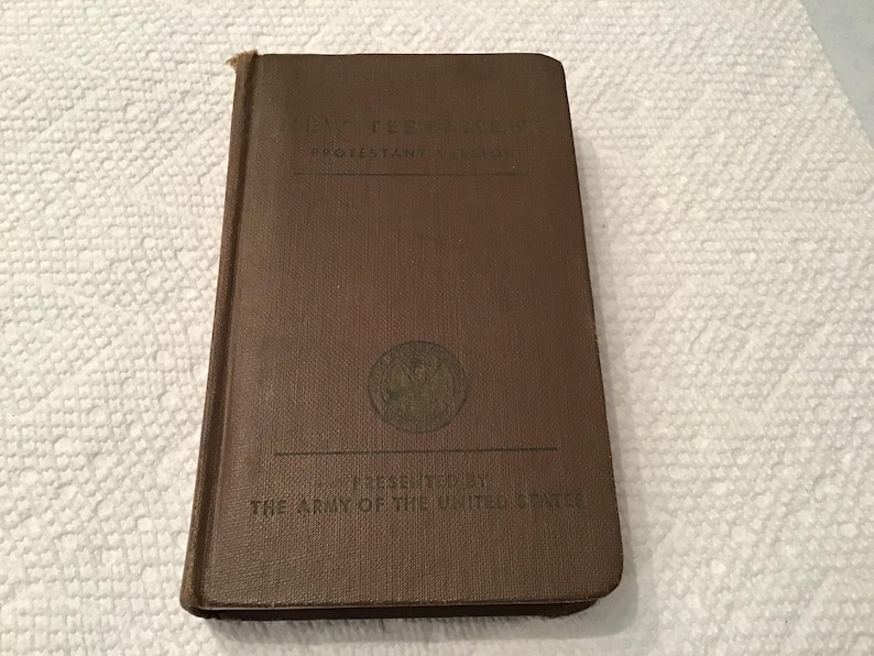 WWII New Testament Protestant Version World War II Army Soldier's Bible ...