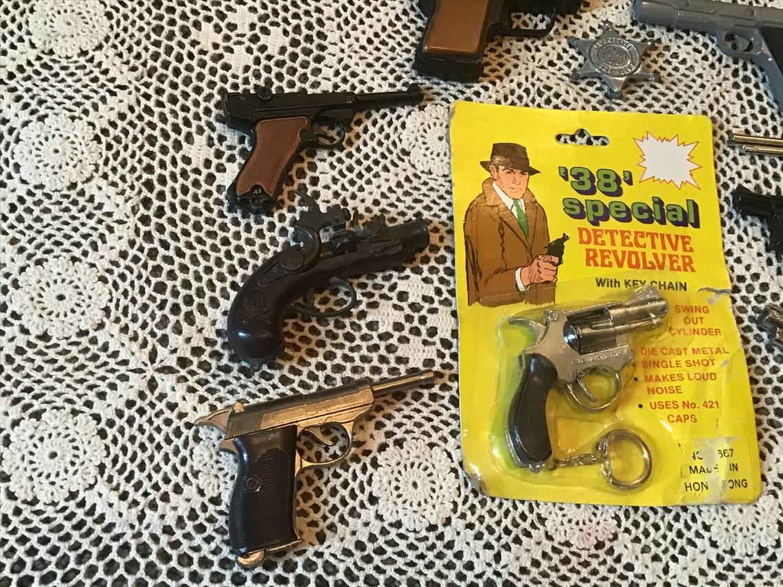 Vintage Lot 9 Mini Miniature Cap Guns Small Toy Gun | Etsy