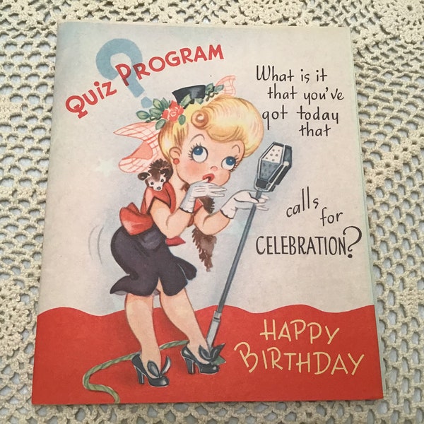 Microphone Birthday Card - Etsy