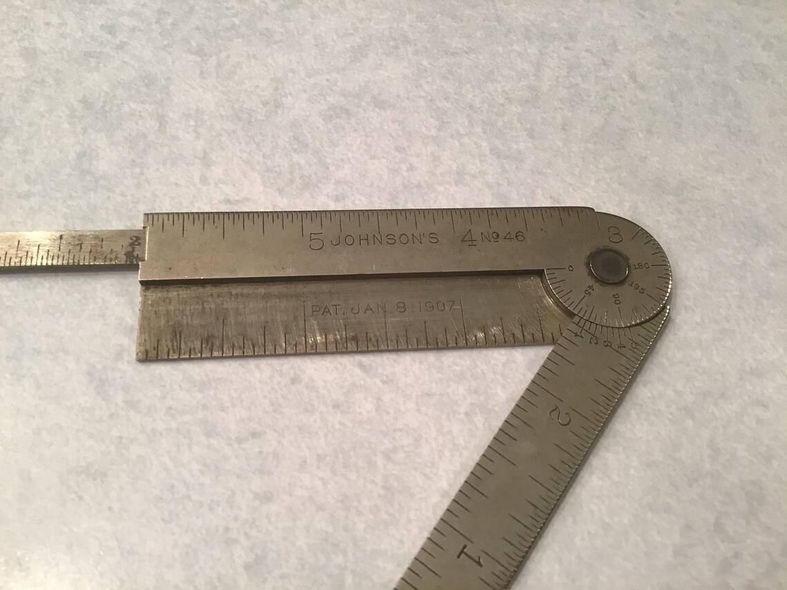 Antique E.P. Johnson No. 46 German Silver Rule Ruler Nice | Etsy