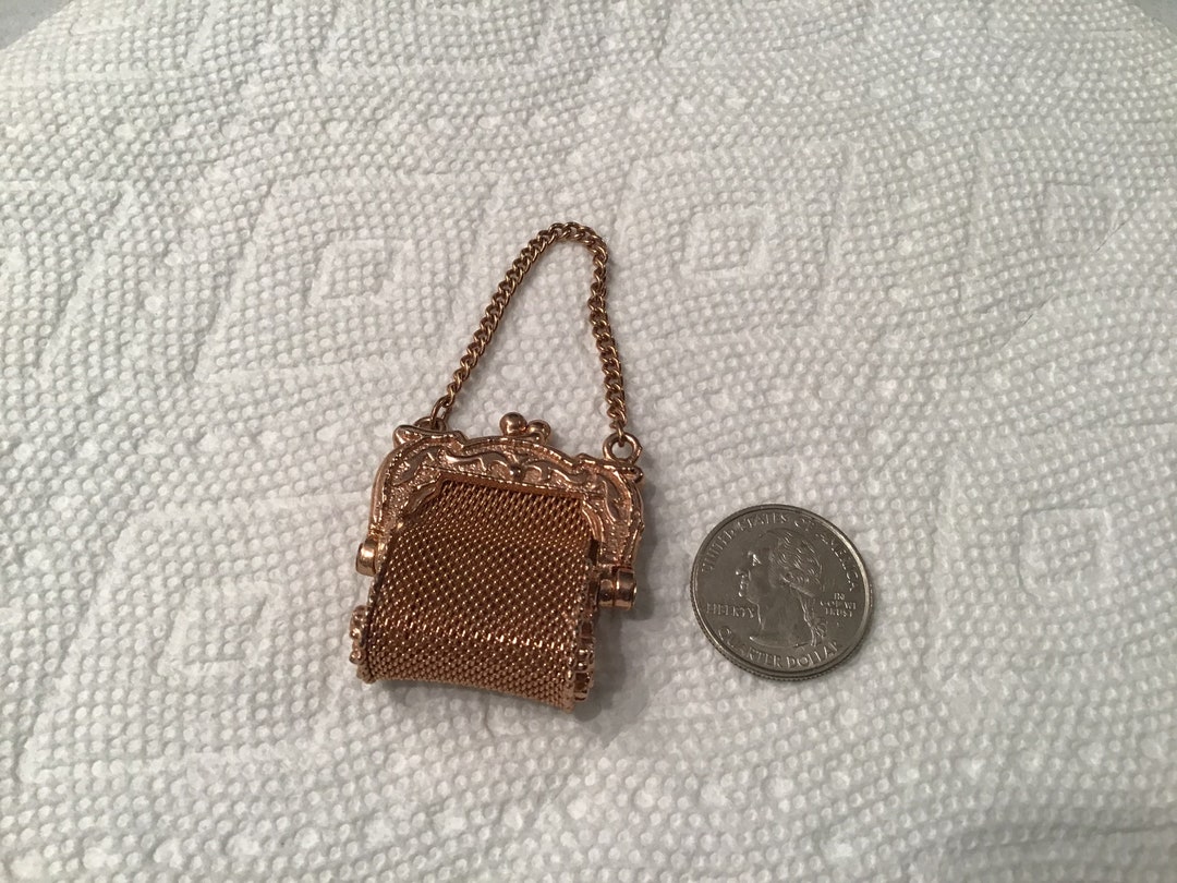 Vintage Fabulous Miniature Mesh Doll Purse Small Handbag Tiny Mini Hand ...