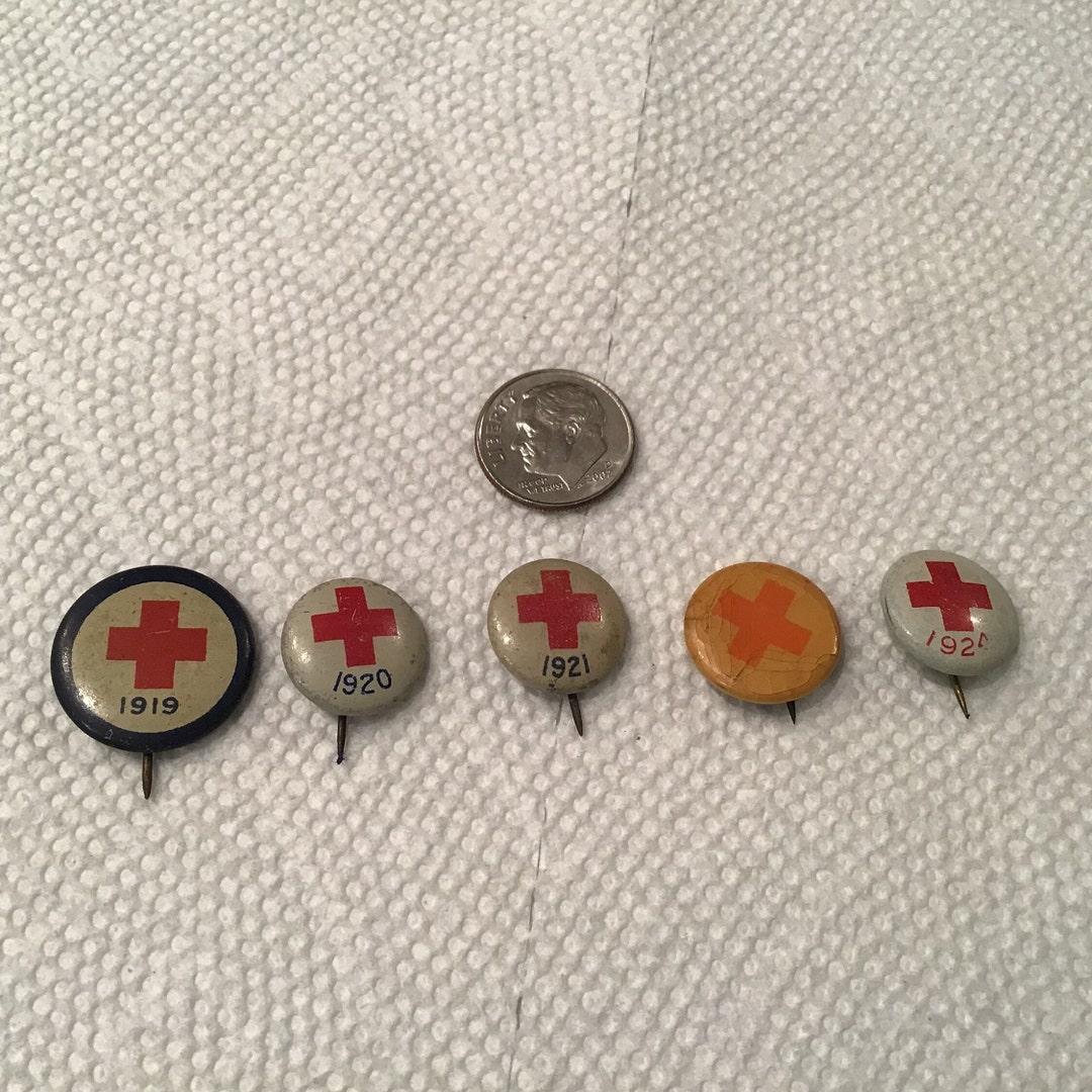 Lot 5 Antique Vintage American Red Cross Collar Shirt Pins - Etsy