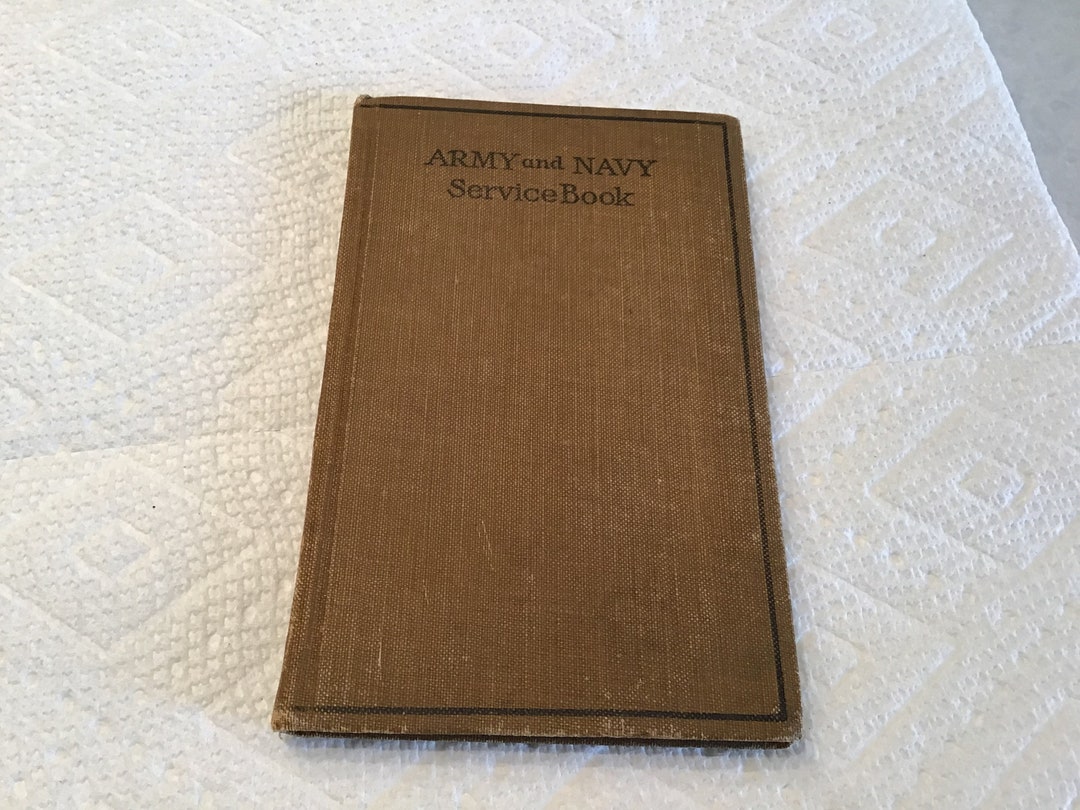 WWI U.S. Army and Navy Service Book ~ Fantastic Antique Military Prayer ...