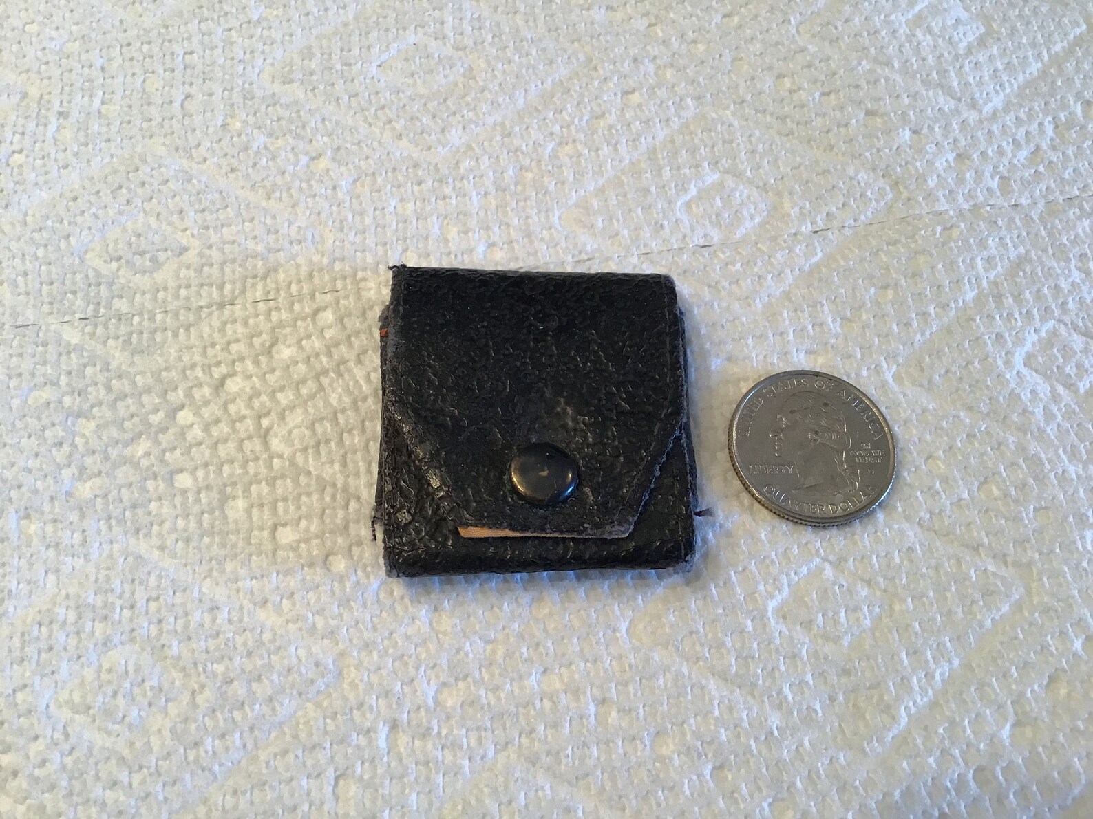 Antique Leather Sacred Heart Medals Crucifix Oratory Pocket Prayer ...