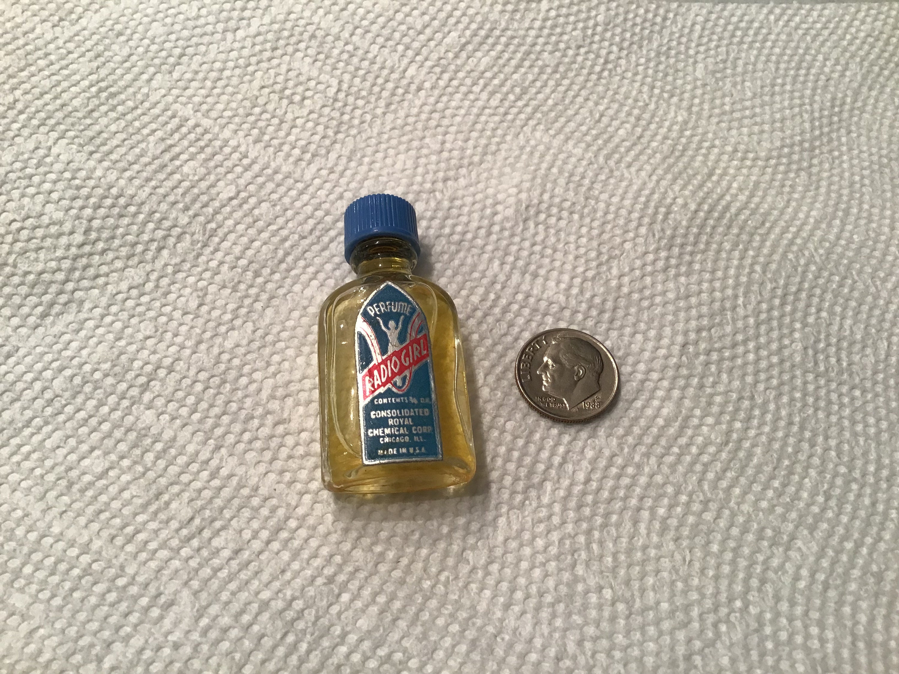 1/2++ Full Original RADIO GIRL Perfume Bottle ~ Art Deco ~ Rare Vintage ...
