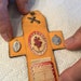 Antique Leather Sacred Heart Medals Crucifix Oratory Pocket Prayer ...