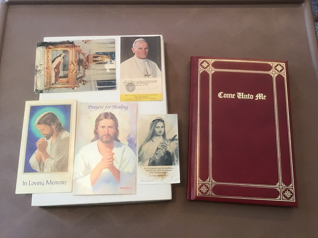 A Sacred Token COME UNTO ME Prayer Book ~ Heirloom Colorful Pictures - Etsy