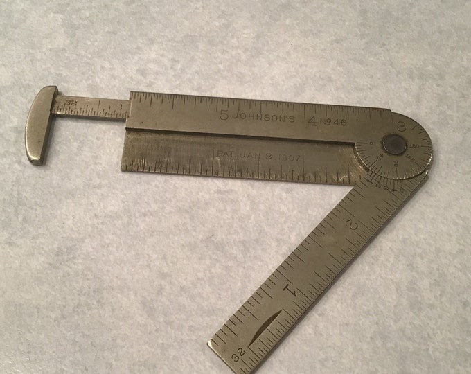 Antique E.P. Johnson No. 46 German Silver Rule Ruler ~ Nice! - Etsy