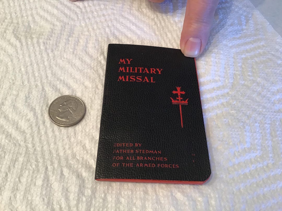 WWII My MILITARY Missal Army U.S. World War II Soldier's Bible Prayer ...