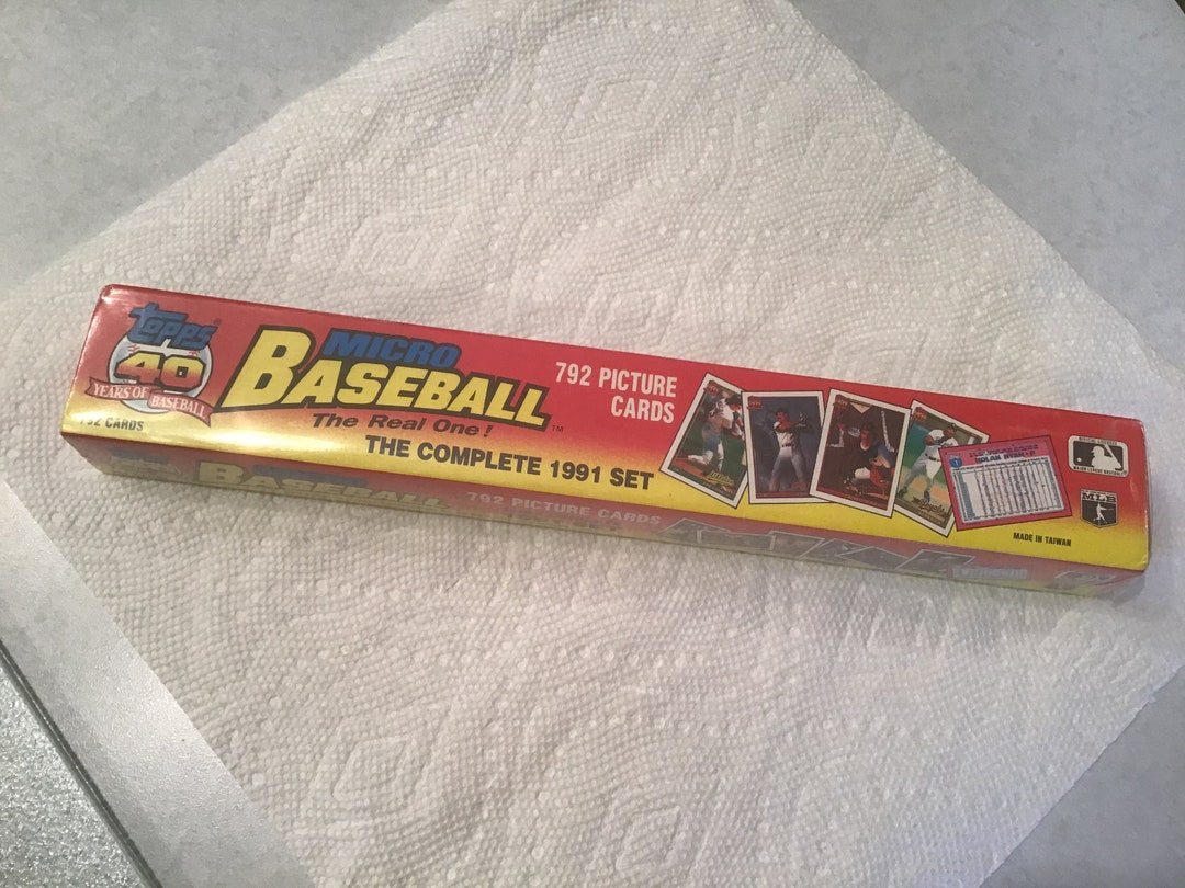 1991 TOPPS Mini MICRO Baseball Cards Factory Sealed Box ~ Highly ...
