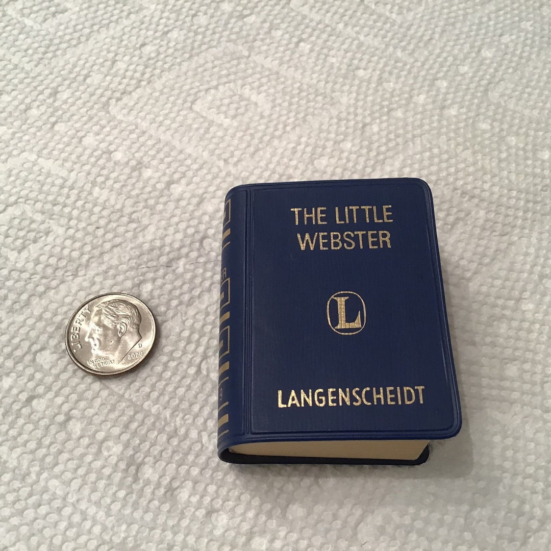 Miniature THE LITTLE WEBSTER ~ 1957 Langenscheidt Lilliputian English ...