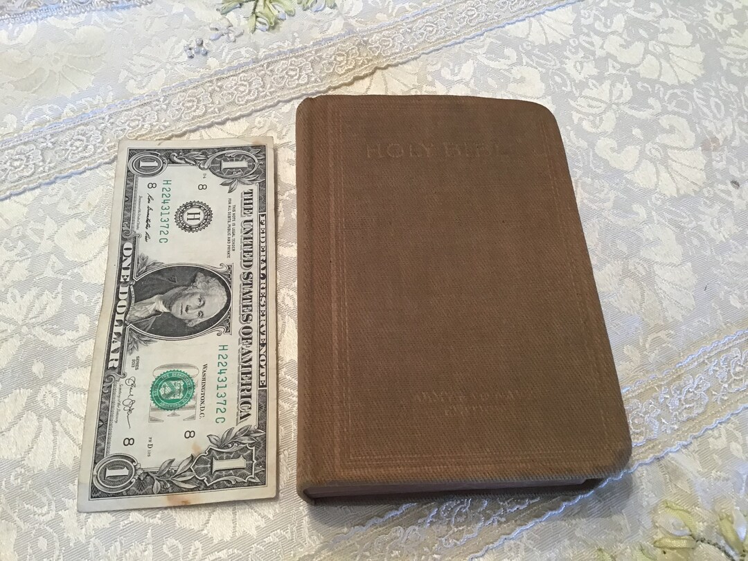 WWI Old and New Testament ARMY and NAVY Edition Holy Bible Prayer Book ...
