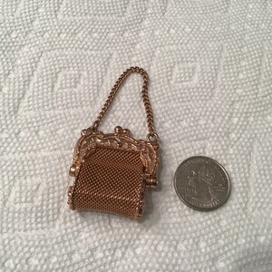 Vintage Fabulous Miniature Mesh Doll Purse Small Handbag Tiny Mini Hand ...