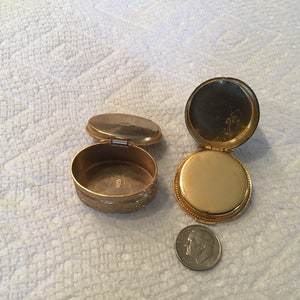 Lot 2 Italian Vintage MICRO MOSAIC Colorful Pill Box Pillbox Signed ...