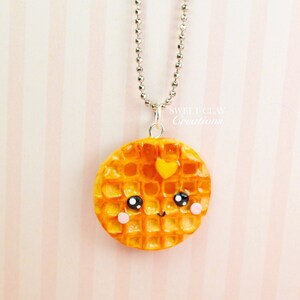 Waffle Kawaii Charm Miniature Food Jewelry Polymer Clay - Etsy