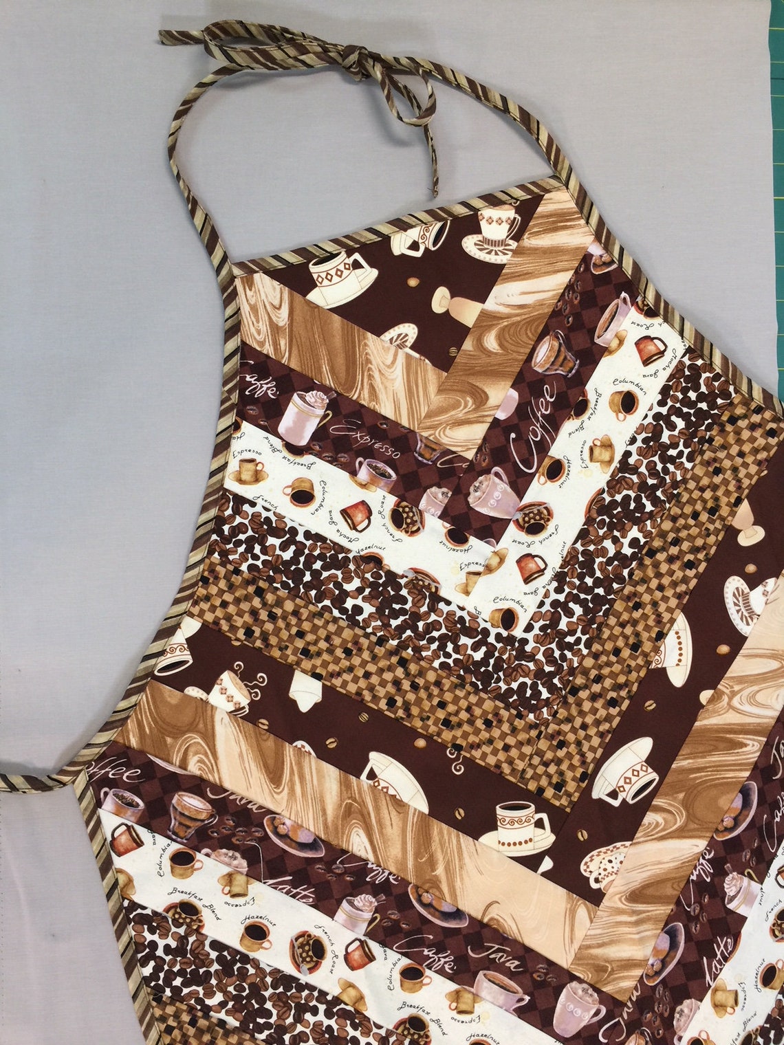 Coffee Apron Coffee Themed Designer Apron Chef Style Apron - Etsy