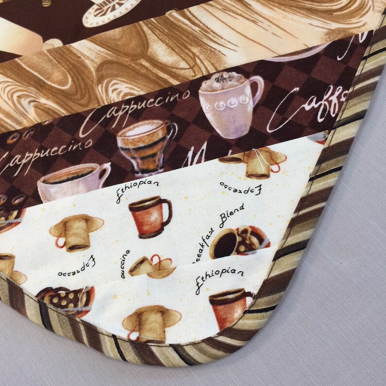 Coffee Apron Coffee Themed Designer Apron Chef Style Apron - Etsy