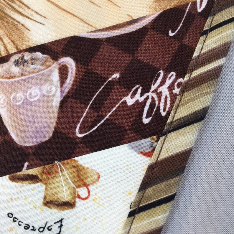 Coffee Apron Coffee Themed Designer Apron Chef Style Apron - Etsy