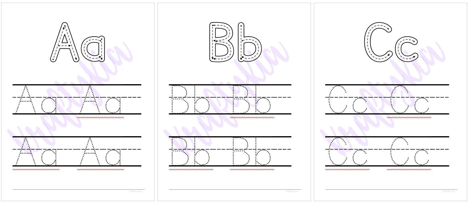Full Alphabet Tracing Worksheet | Letter Tracing Worksheet |- DIGITAL ...