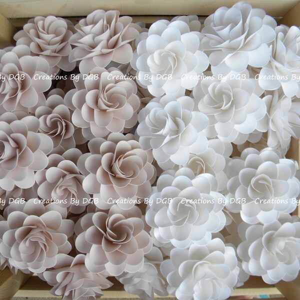 Pearl Paper Flowers - Etsy