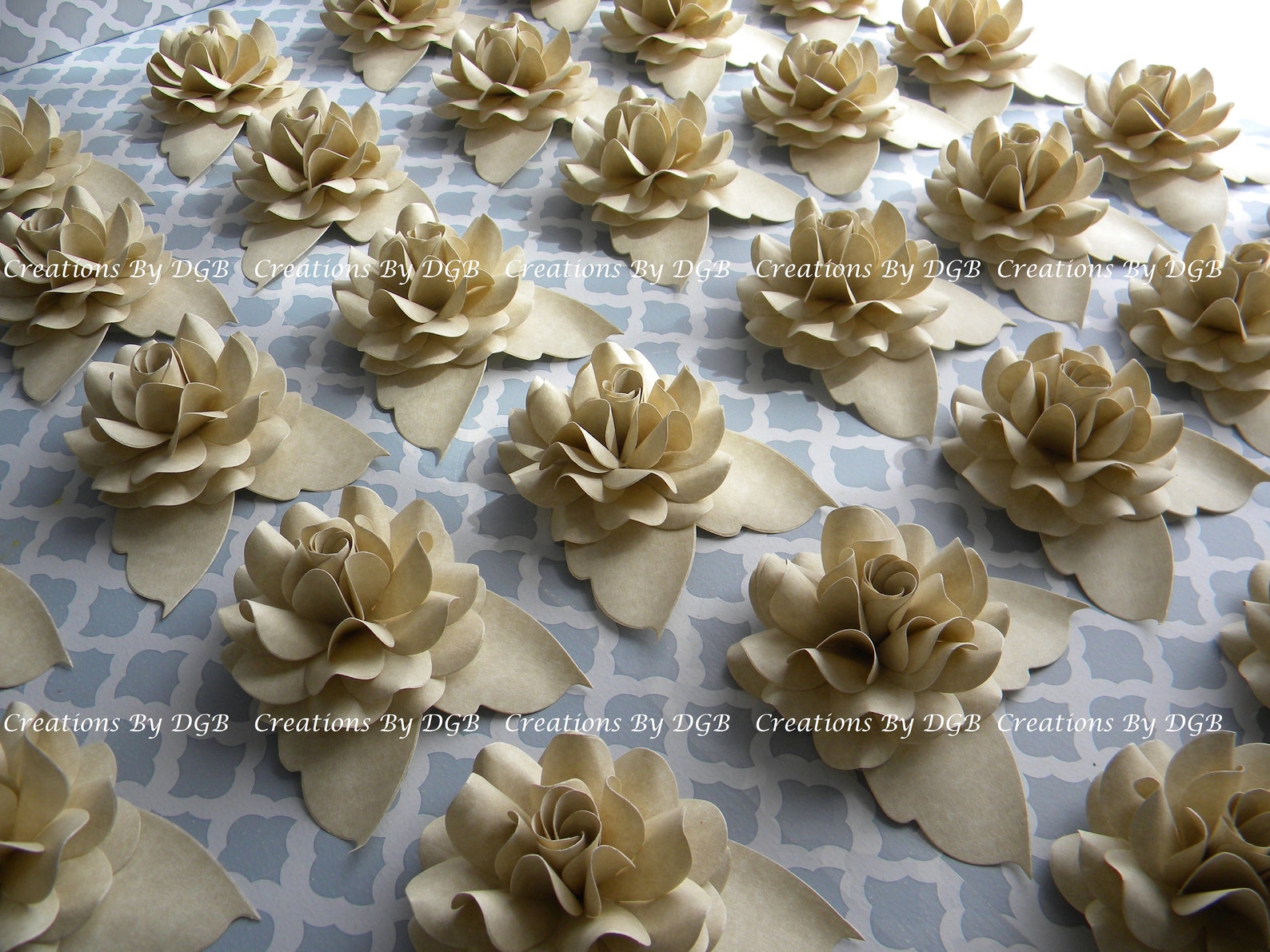 Vintage Paper Roses MADE TO ORDER 25 Pcs for Weddings - Etsy