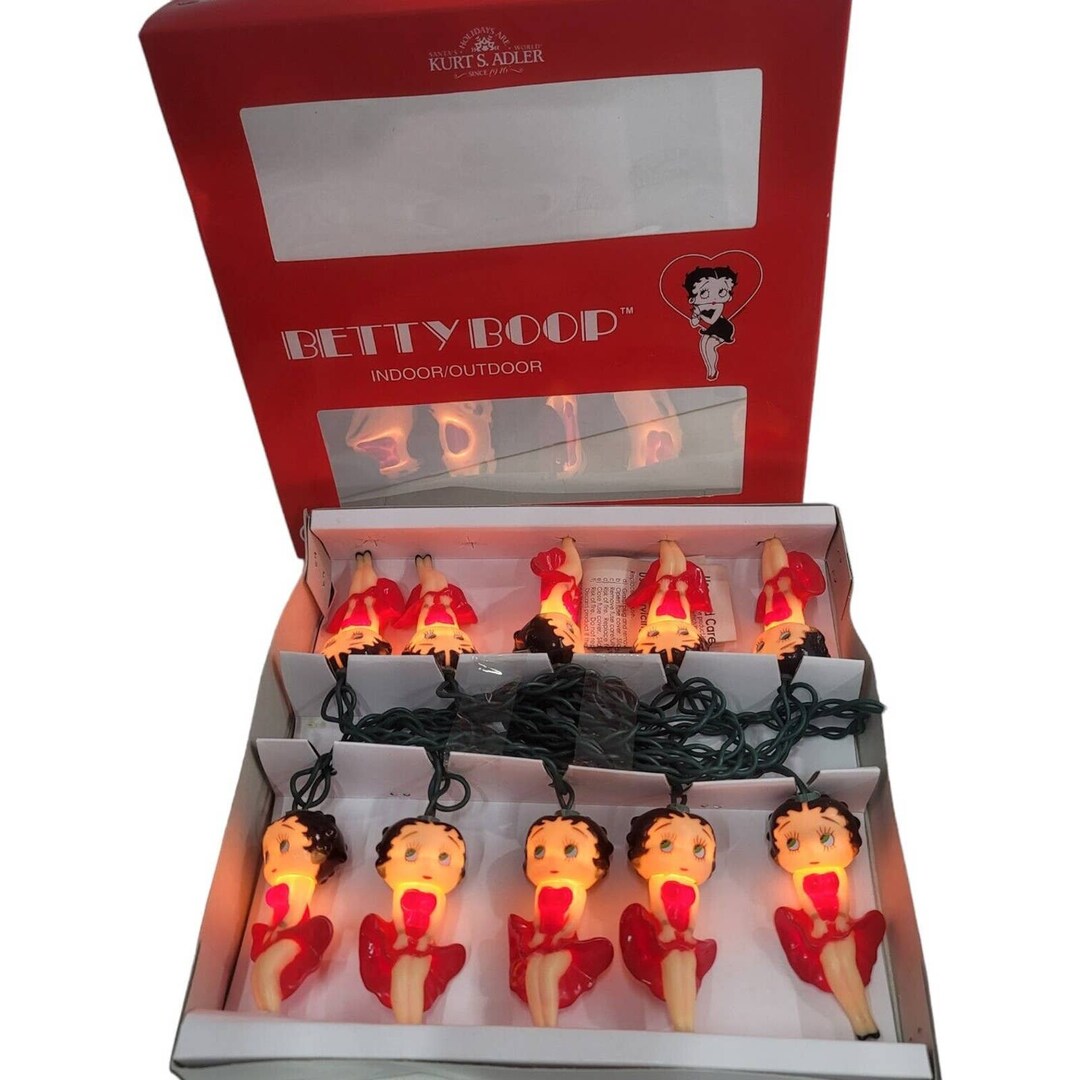 1999 Betty Boop Light Set Indoor Outdoor Christmas String - Etsy