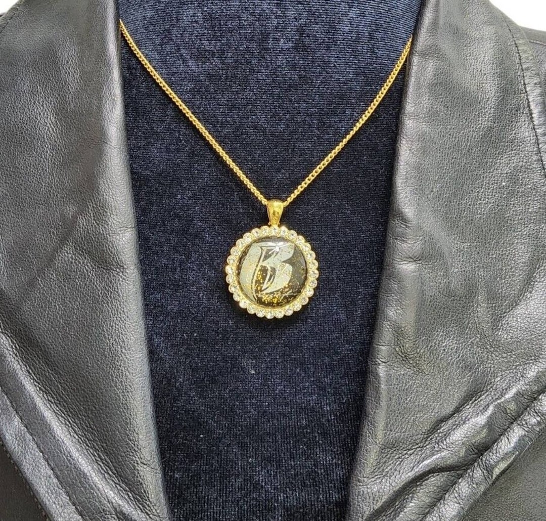 Ruff Ryder Pendant Gold With Rhinestones Plated Chain Hip Hip Necklace ...