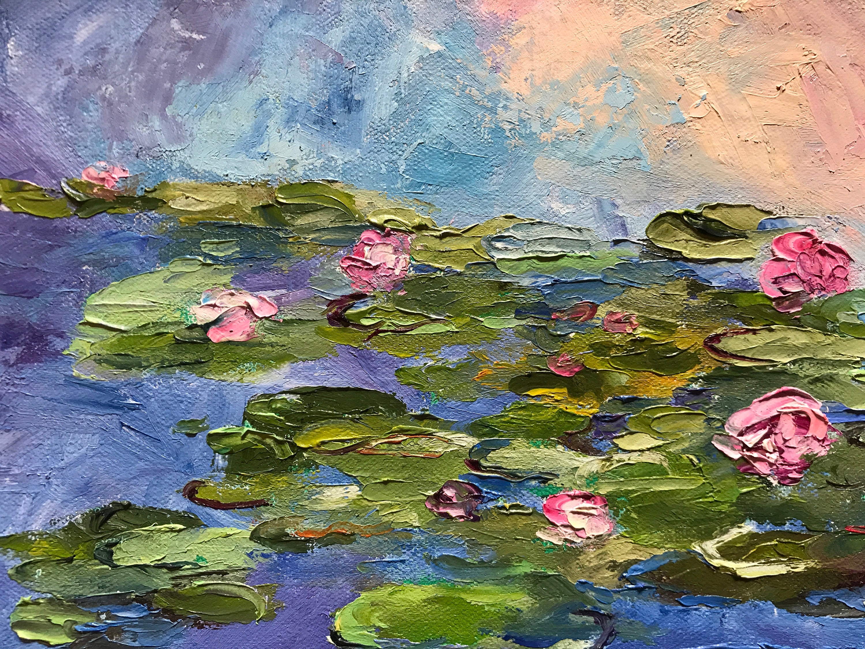 Lily Pad Painting Monet Lily Pad Painting Monet