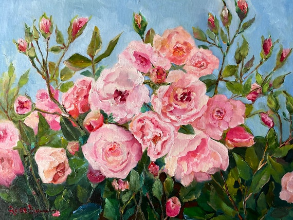 Pink Rose Painting