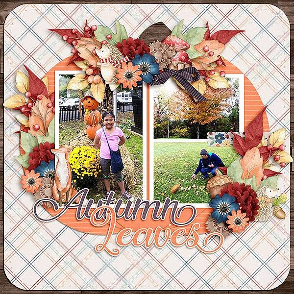 Nearly Fall Autumn Digital Scrapbook Kit Season Elements and | Etsy