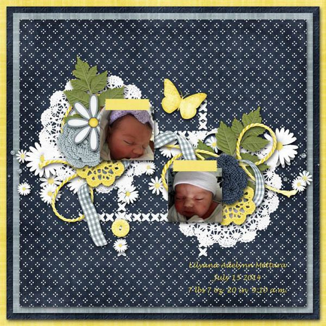 Lazy Daisy 12x12 Digital Scrapbook Kit - Etsy