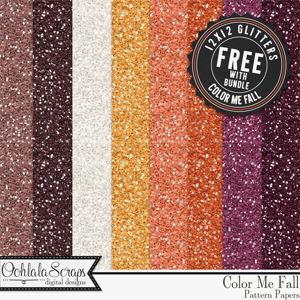 Digital Scrapbook Kit Color Me Fall Scrapbooking Bundle - Etsy