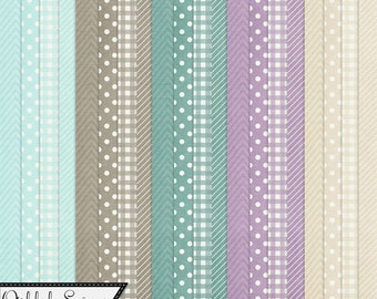 Shabby Chic,patterned 12x12 Papers,backgrounds,digital Scrapbook Kit ...