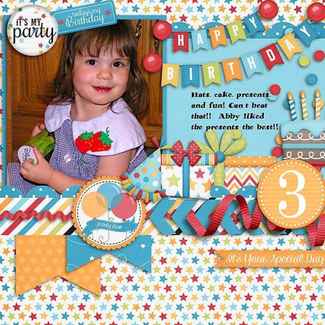 Birthday Wishes Boy Digital Scrapbook Kit Bundle - Etsy