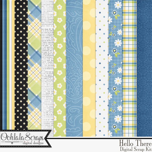 Hello There 12x12 Digital Scrapbook Kit Bundle - Etsy