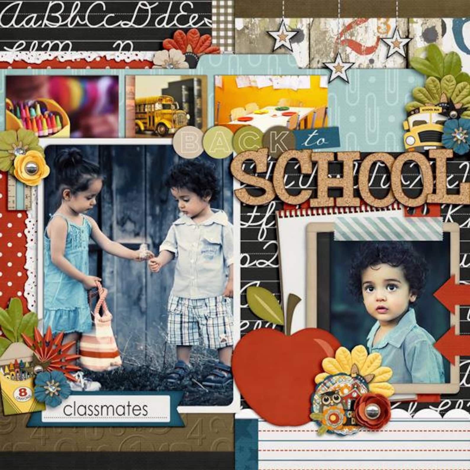 Smarty Pants School Digital Scrapbooking Kit for Digi Scrapping and ...