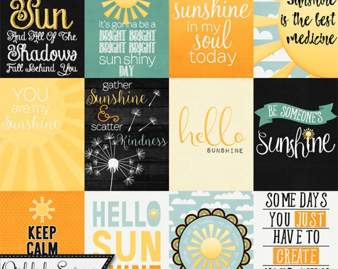 Summer Sun Journal and Pocket Scrap Cards Digital Scrapbook - Etsy
