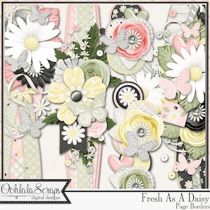 Fresh as A Daisy 12x12 Digital Scrapbook Kit Bundle - Etsy
