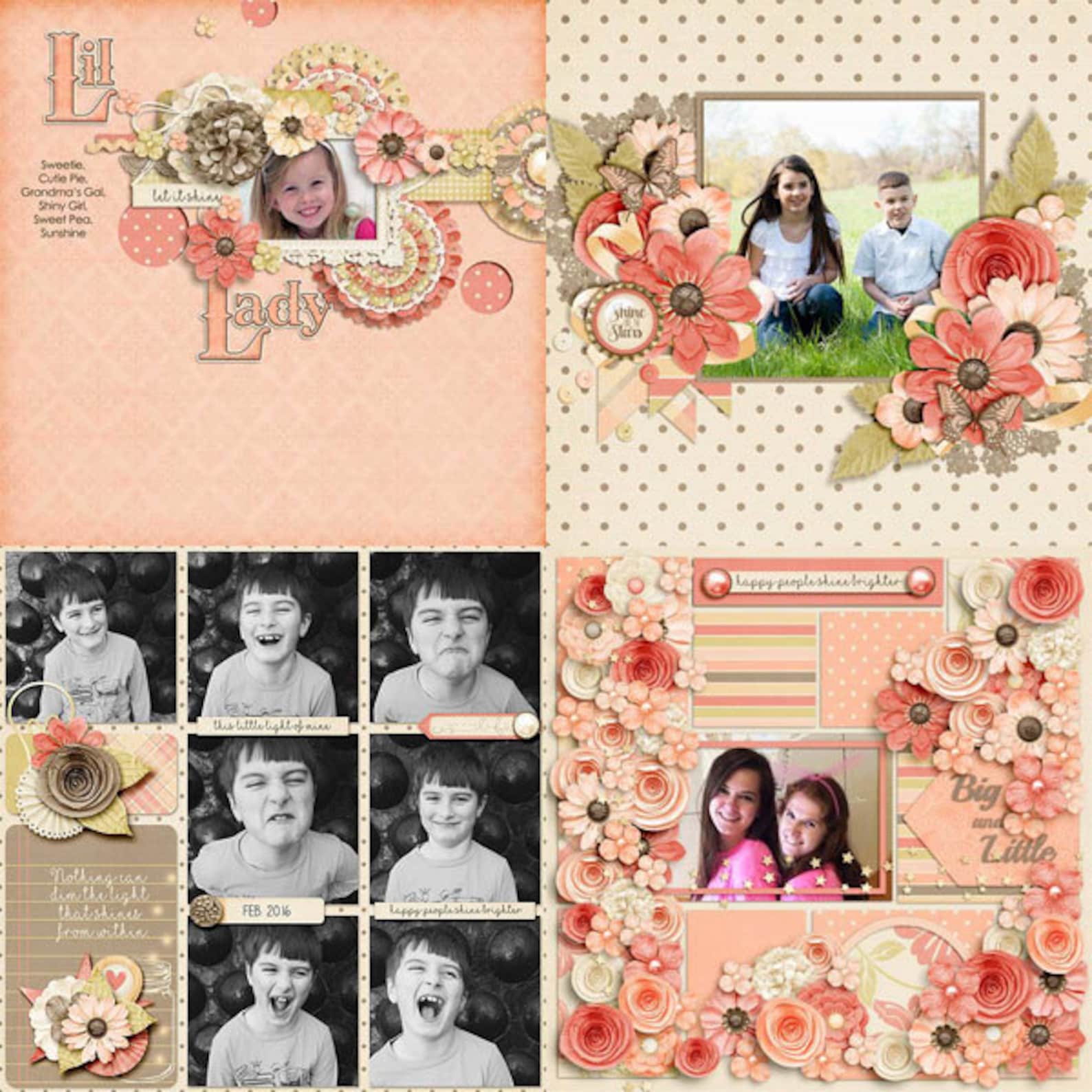 Let It Shine Religious Bible Digital Scrapbook Kit | Etsy