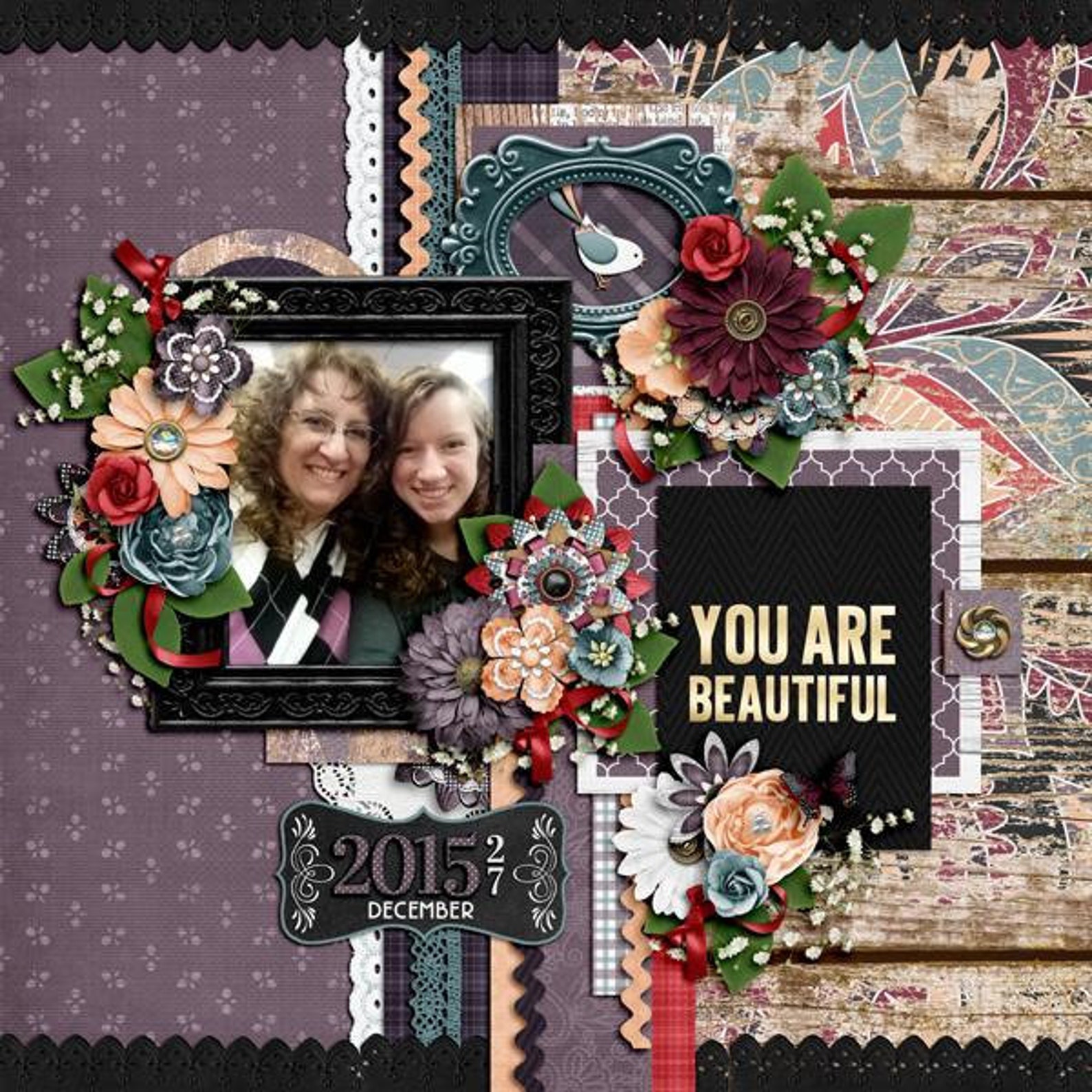 Beautiful Soul 12x12 Digital Scrapbook Kit - Etsy