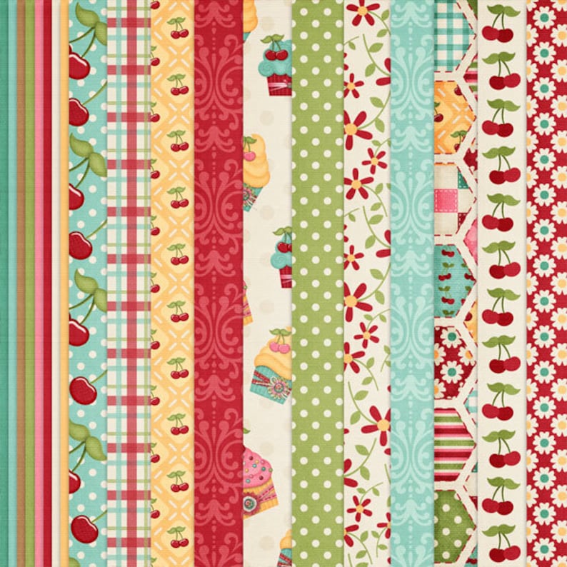 With A Cherry on Top Collection Digital Scrapbook Kit - Etsy