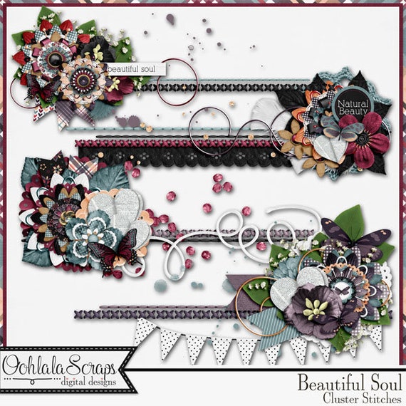 Beautiful Soul Cluster Stitches Elements Embellishments | Etsy